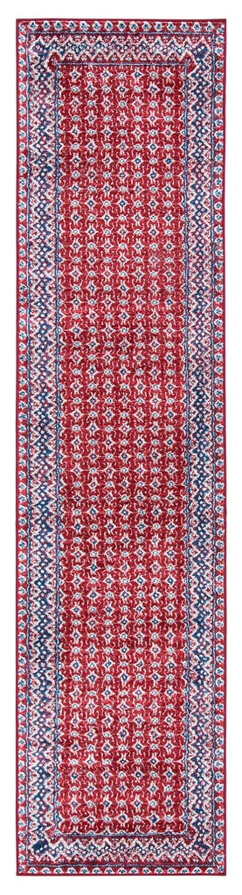 SAFAVIEH Brentwood Dolkar Abstract Geometric Runner Rug, 2' x 6', Red ...