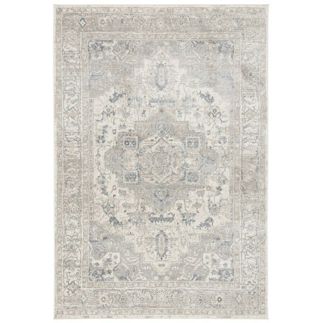 SAFAVIEH Brentwood Kerstin Traditional Area Rug, 8' x 10', Ivory/Grey ...