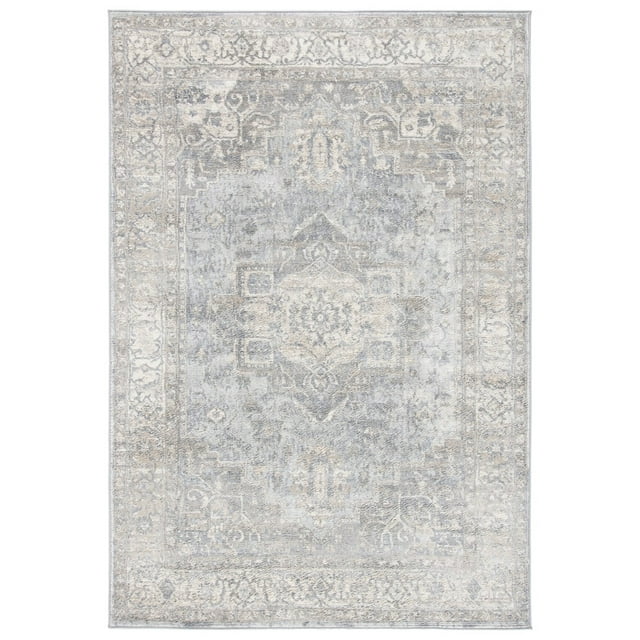 SAFAVIEH Brentwood Kerstin Traditional Area Rug, 9' x 12', Grey/Beige ...