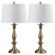 SAFAVIEH Perri 30 in. High Crystal Base Table Lamp, Gold, Set of 2 ...