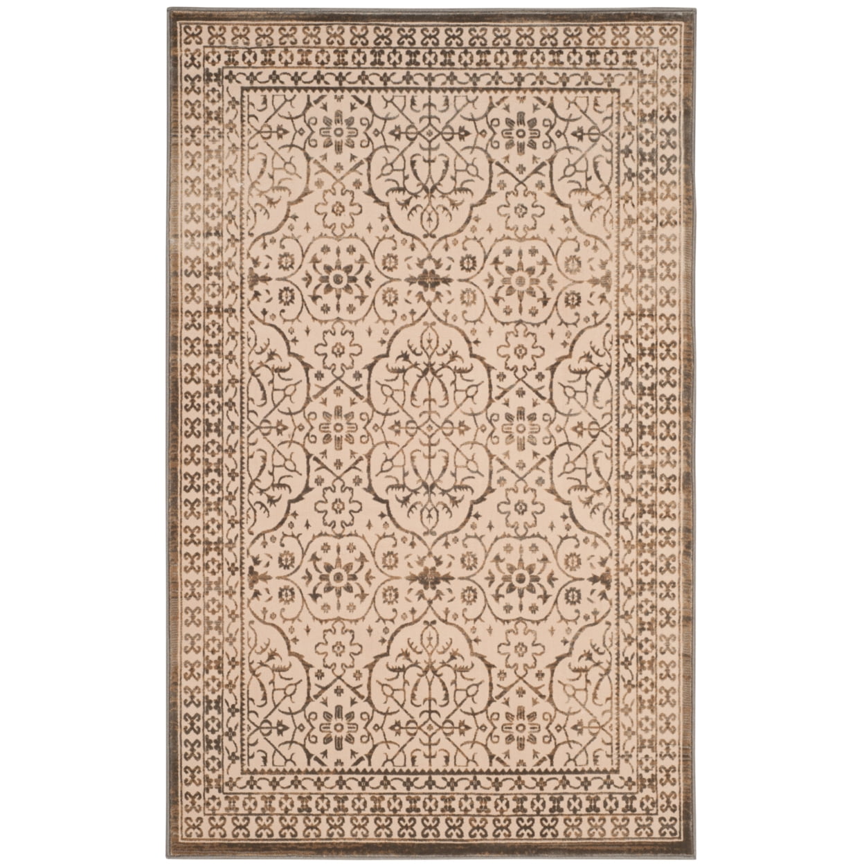 SAFAVIEH Brilliance Craig Oriental Area Rug, Cream/Bronze, 4' x 6 ...