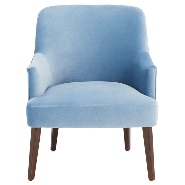 SAFAVIEH Briony Modern Style Upholstered Accent Chairs, Light Blue ...