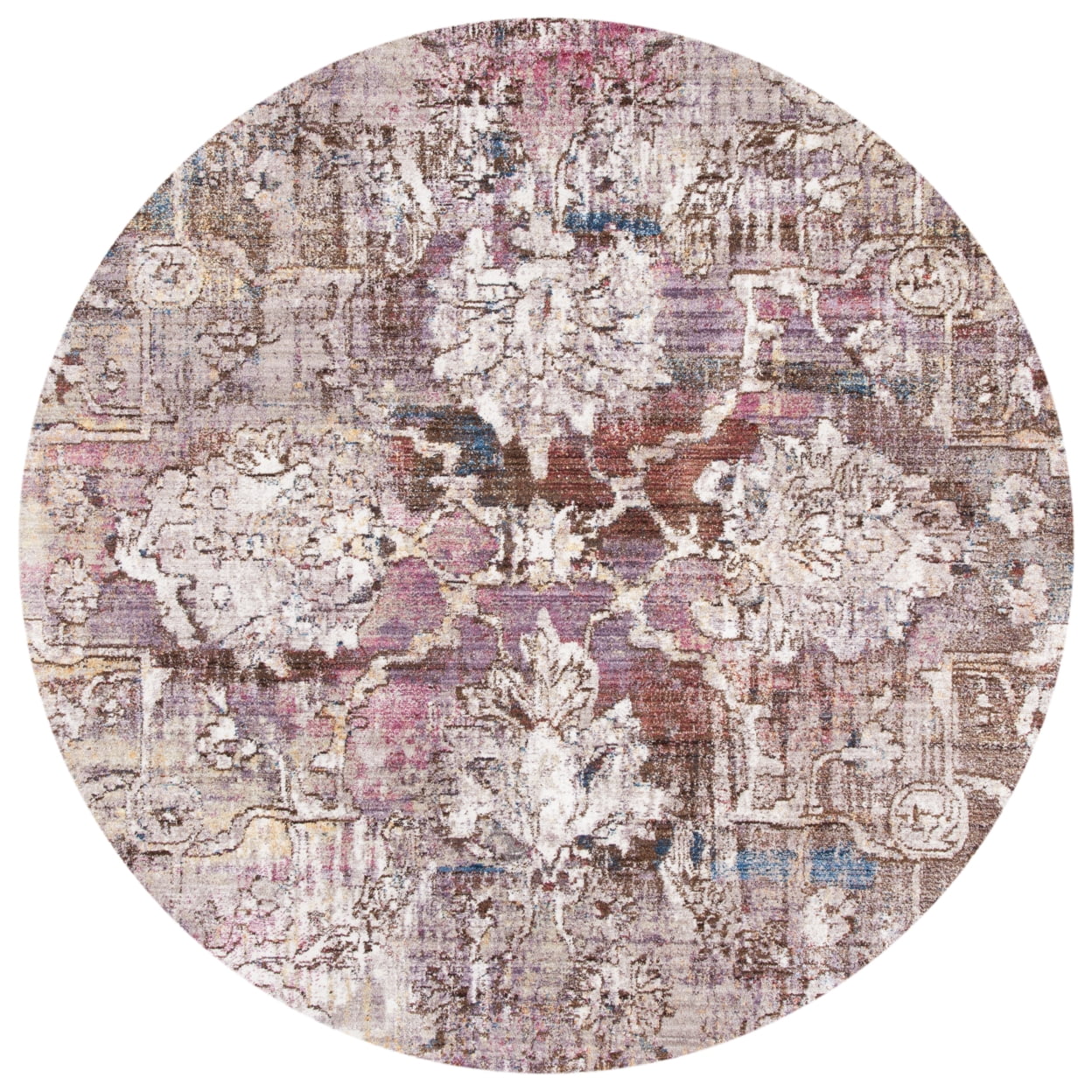 SAFAVIEH Bristol Collection BTL487U Pink / Grey Rug - Walmart.com