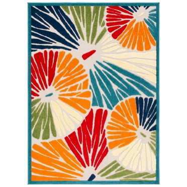 Mohawk Home Ravello Outdoor Area Rug, Blue, 5' 3" x 7' 6" - Walmart.com