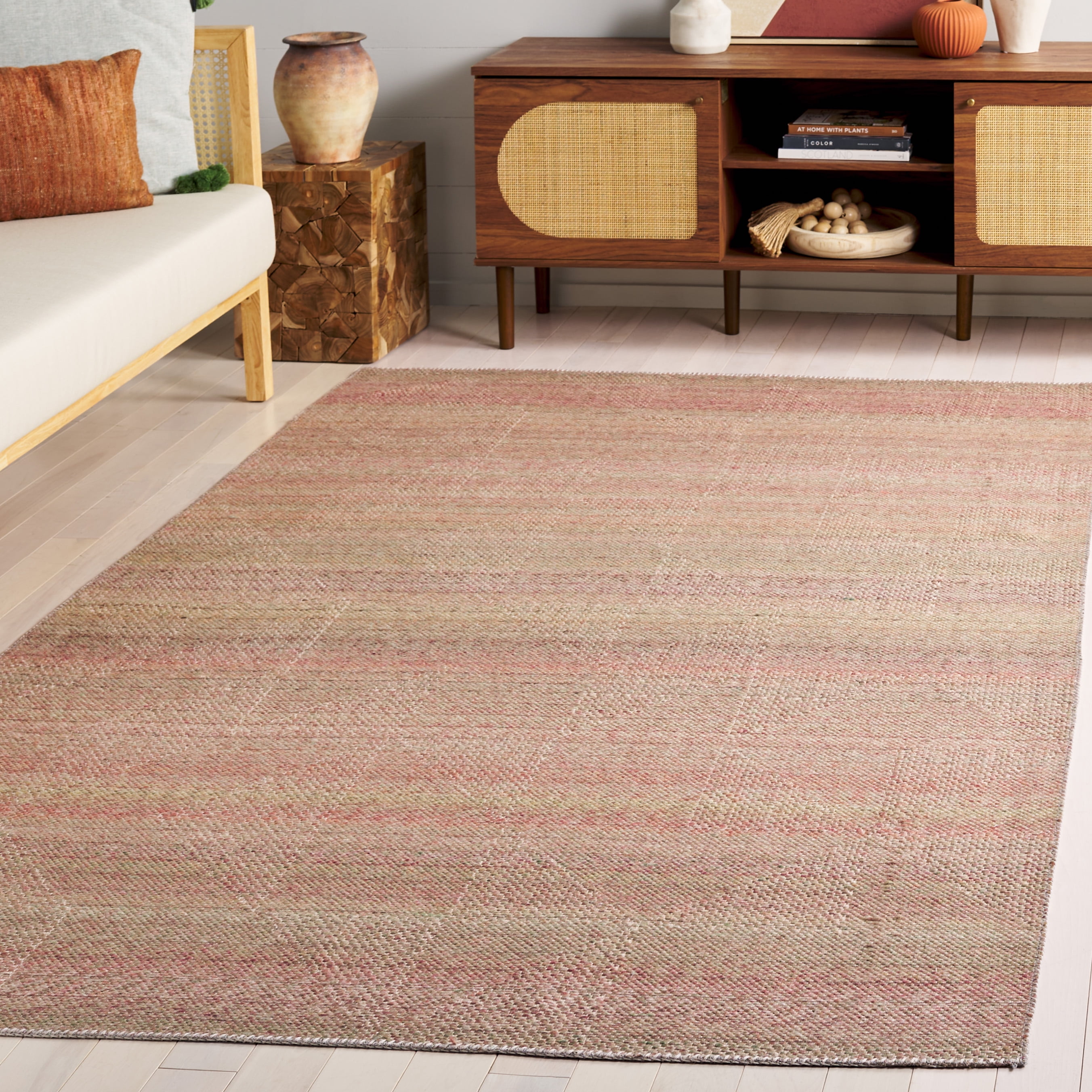 SAFAVIEH Cabo Fernando Striped Area Rug, Red/Sage, 5' x 8' - Walmart.com