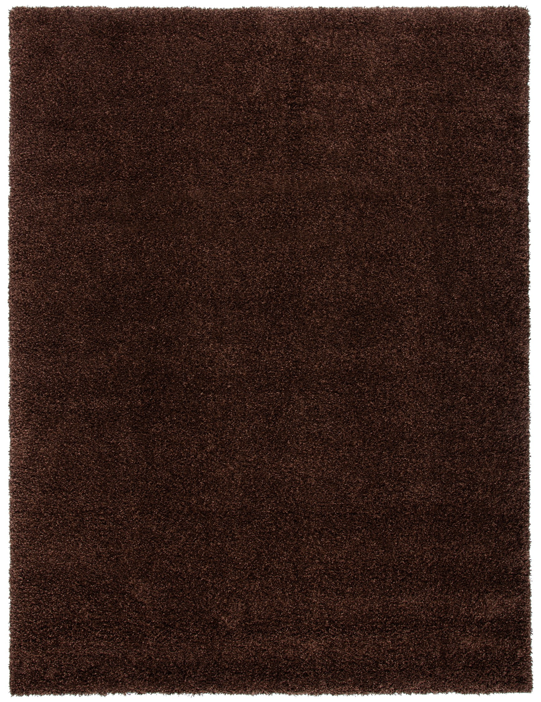 SAFAVIEH California Solid Plush Shag Area Rug, Brown, 6'7" x 9'6 ...