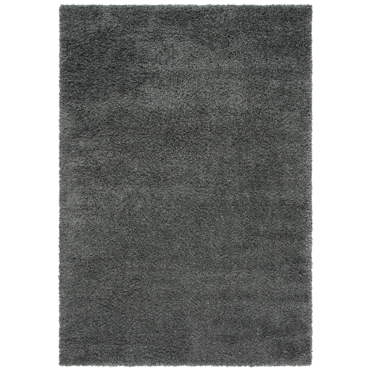 SAFAVIEH California Plush Solid Shag Area Rug, Dark Grey, 8' x 8' Round ...