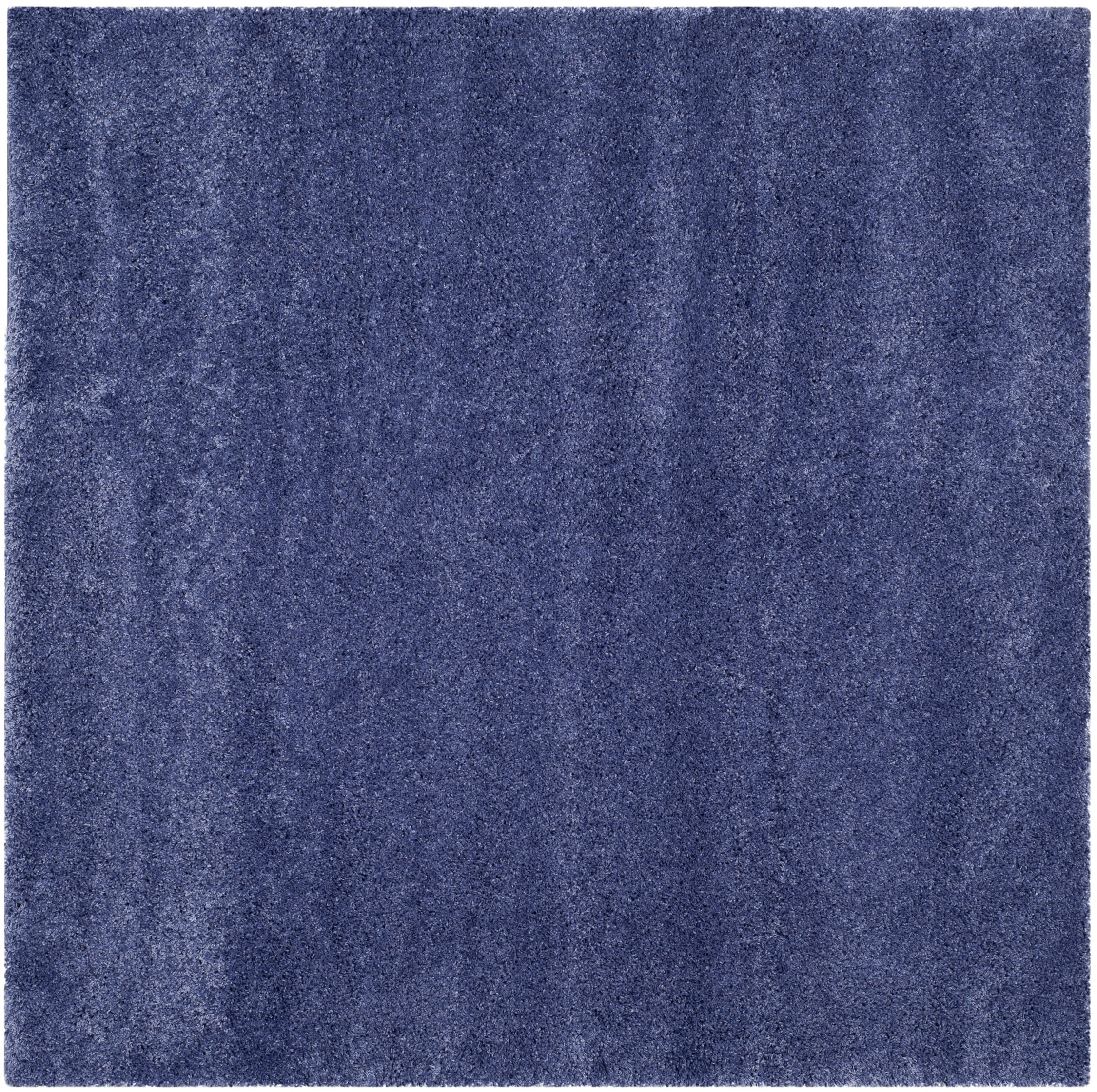 SAFAVIEH California Solid Plush Shag Area Rug, Periwinkle, 4' x 4 ...