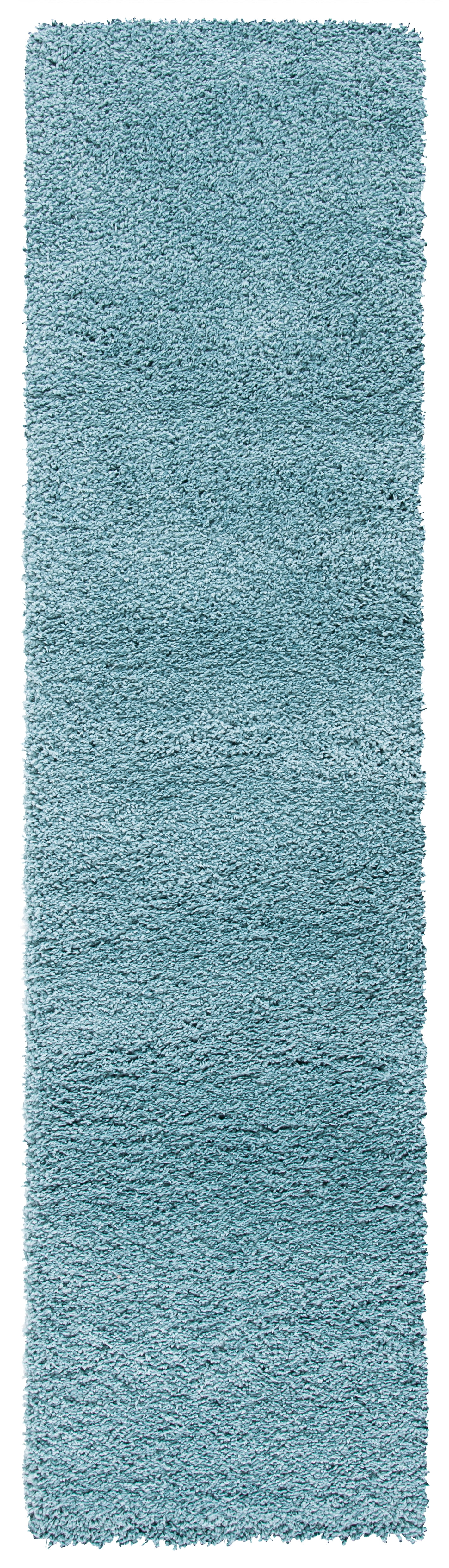 SAFAVIEH California Plush Solid Shag Runner Rug, Light Blue, 2'3" x 9 ...