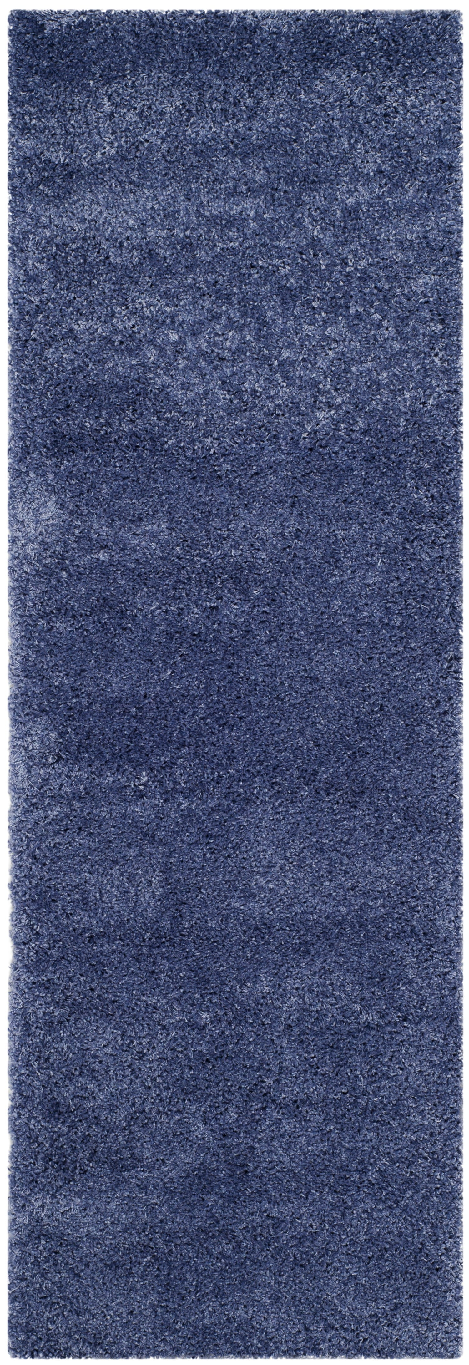 SAFAVIEH California Solid Plush Shag Runner Rug, Periwinkle, 2'3" x 15 ...