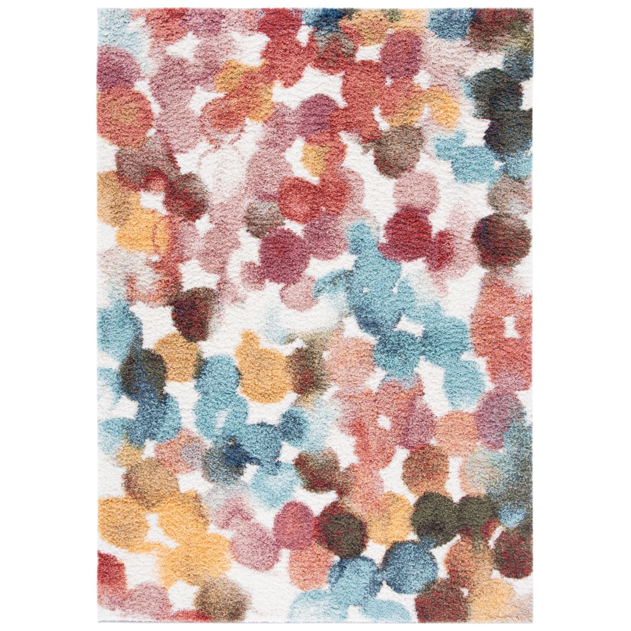 SAFAVIEH Calista Candis Abstract Dots Area Rug, Red/Blue, 9' x 12 ...
