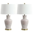 SAFAVIEH Calli Floral 28 in. H Table Lamp, Pink/White, Set of 2 ...
