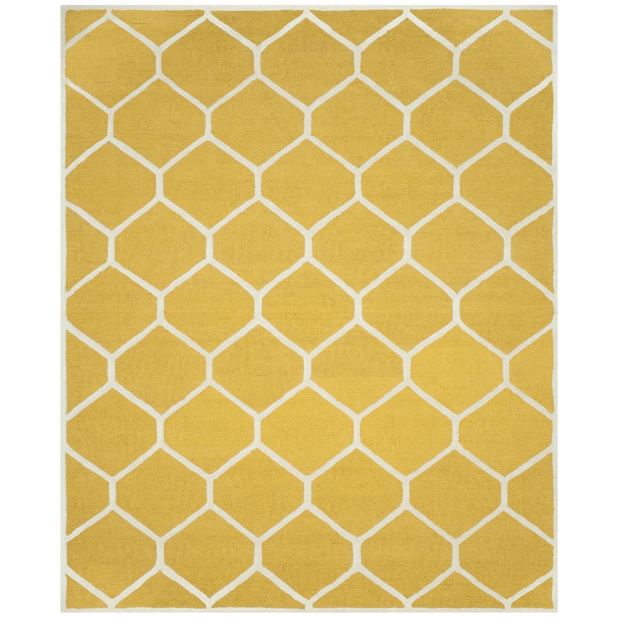 SAFAVIEH Cambridge CAM144Q Handmade Gold / Ivory Rug - Walmart.com