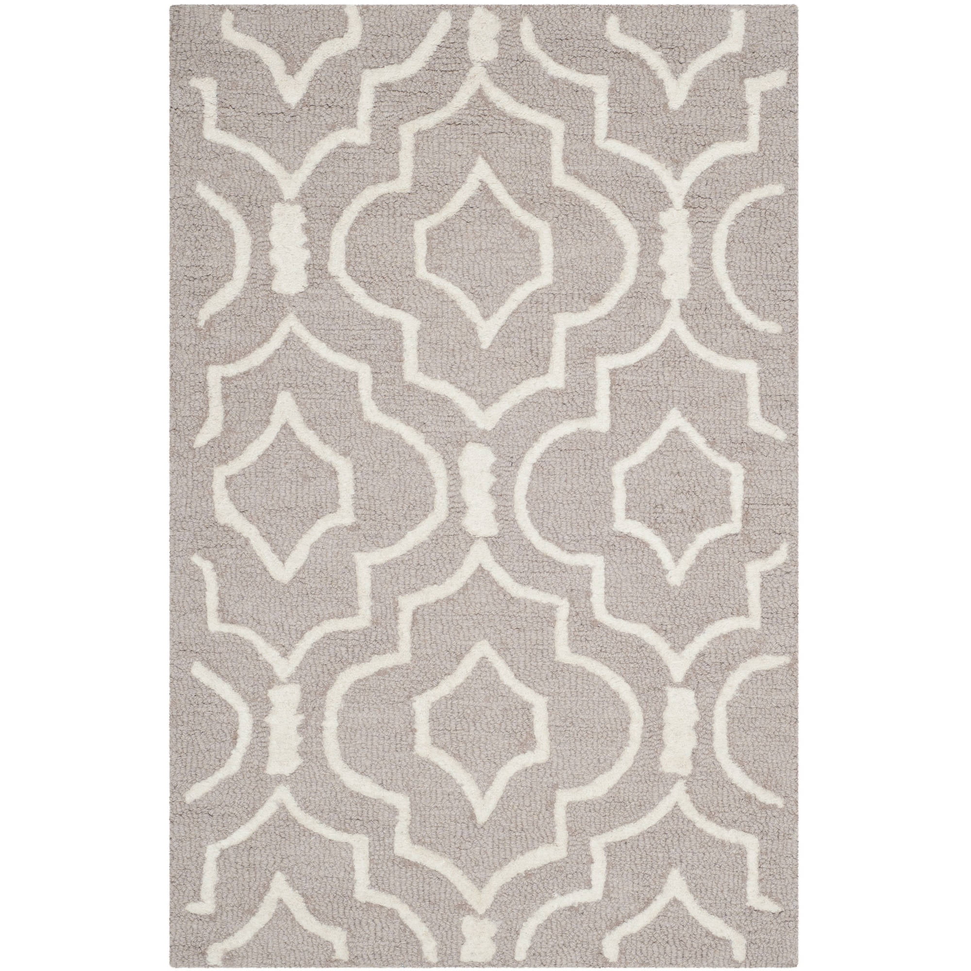 SAFAVIEH Cambridge Julian Geometric Wool Area Rug, Beige/Ivory, 2' x 3 ...