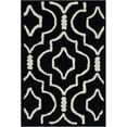 SAFAVIEH Cambridge Julian Geometric Wool Area Rug, Black/Ivory, 2'6" x ...