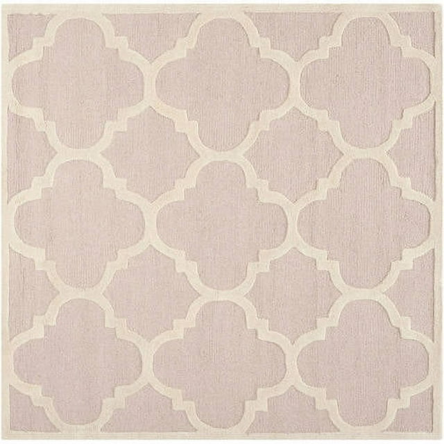 SAFAVIEH Cambridge Justine Geometric Quatrefoil Wool Area Rug, Light ...