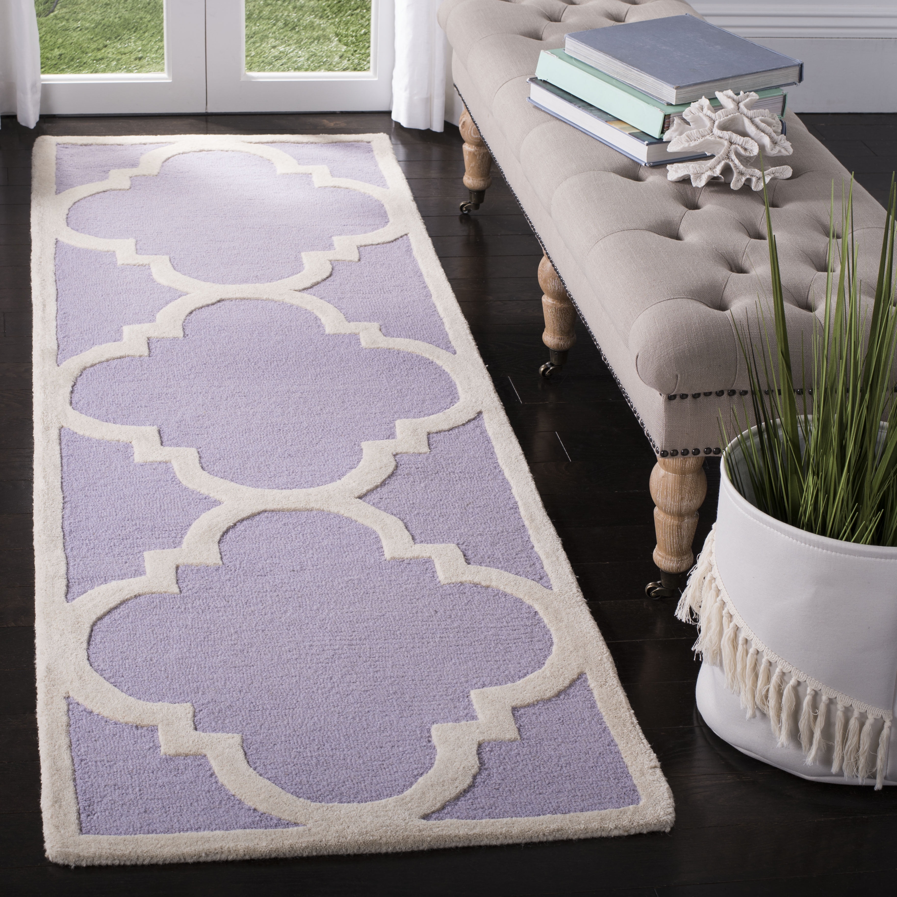 SAFAVIEH Cambridge Justine Geometric Quatrefoil Wool Runner Rug ...