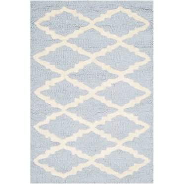 SAFAVIEH Cambridge Julian Geometric Wool Area Rug, Gold/Ivory, 8' x 8 ...