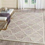 SAFAVIEH Large Living Room Indoor Kilim Jasmine Checkered Wool Area Rug ...