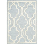 SAFAVIEH Cambridge Julian Geometric Wool Area Rug, Dark Brown/Ivory, 3 ...