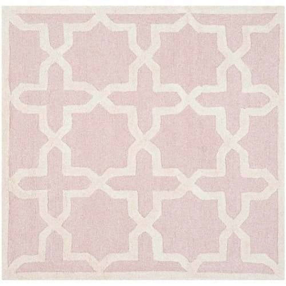 SAFAVIEH Cambridge Liz Geometric Wool Area Rug, Light Pink/Ivory, 4' x ...