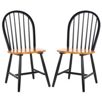 SAFAVIEH Parker Country Wood Solid Dining Parsons Chair, Natural/Black ...