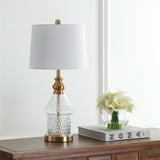 SAFAVIEH Camden Modern Glam 24.5 in. H Table Lamp, Clear/Brass Gold ...