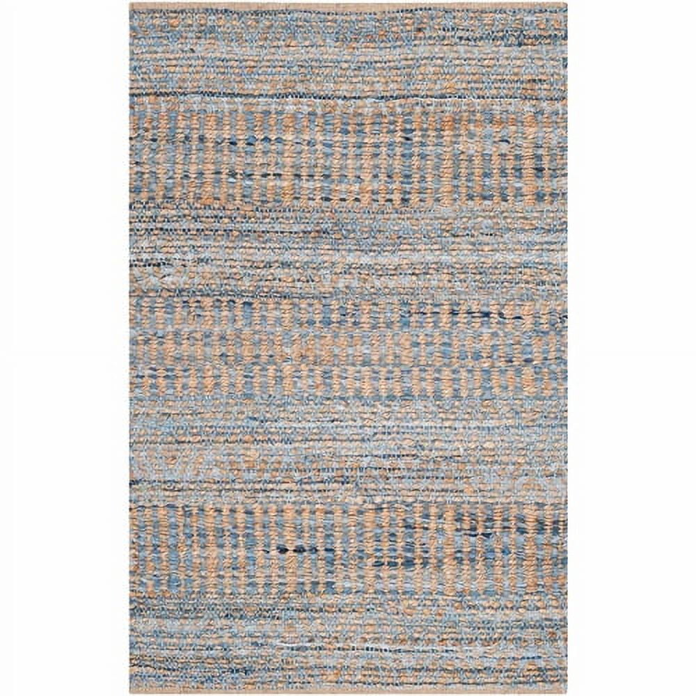 SAFAVIEH Cape Cod Gladwyn Braided Striped Jute Area Rug, 3' x 5 ...
