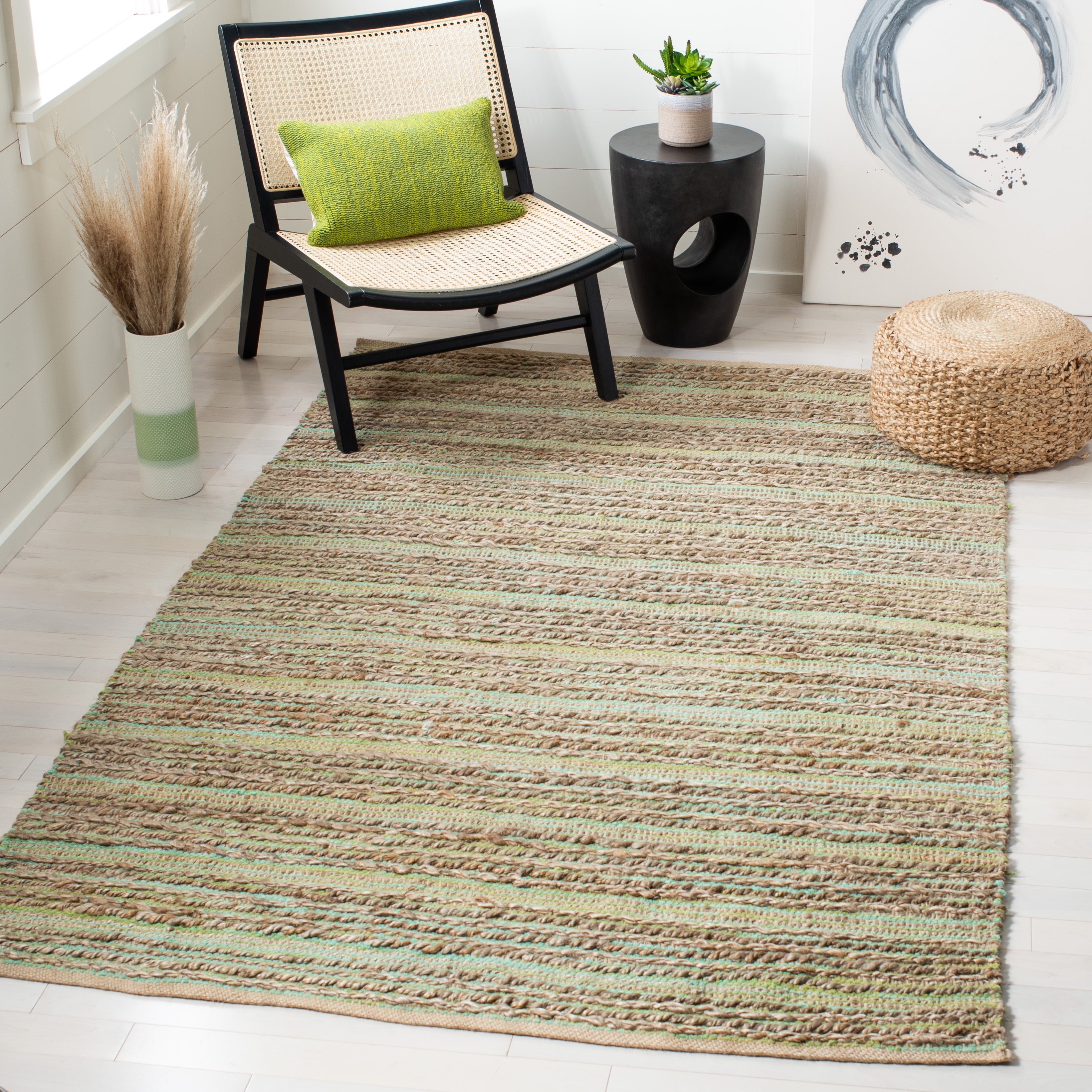 SAFAVIEH Cape Cod Isabella Geometric Area Rug, Green, 2' x 3' - Walmart.com
