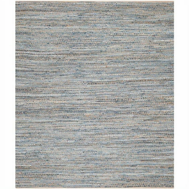 SAFAVIEH Cape Cod John Braided Striped Jute Area Rug, 8' x 10', Natural ...