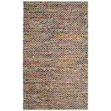 SAFAVIEH Cape Cod Nixon Colorful Braided Area Rug, 6' x 9', Natural ...