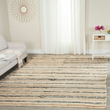 SAFAVIEH Cape Cod Paden Braided Striped Area Rug, 8' x 10', Natural ...