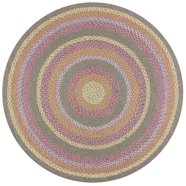 My Texas House Natural/White Scallop Jute with Border Area Rug, 9' x 12 ...