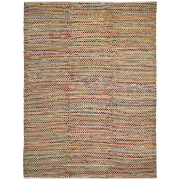 SAFAVIEH Cape Cod Nixon Colorful Braided Area Rug, 2'3" x 8', Natural ...