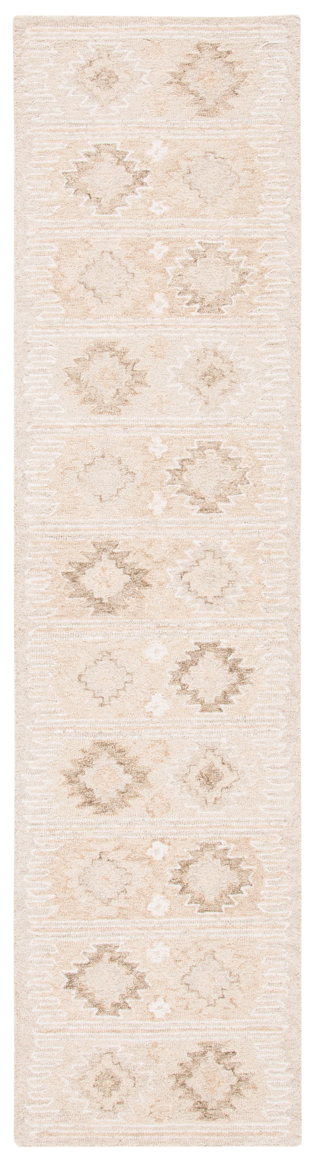 SAFAVIEH Capri Cian Southwestern Wool Runner Rug, Beige, 2'3" x 9 ...