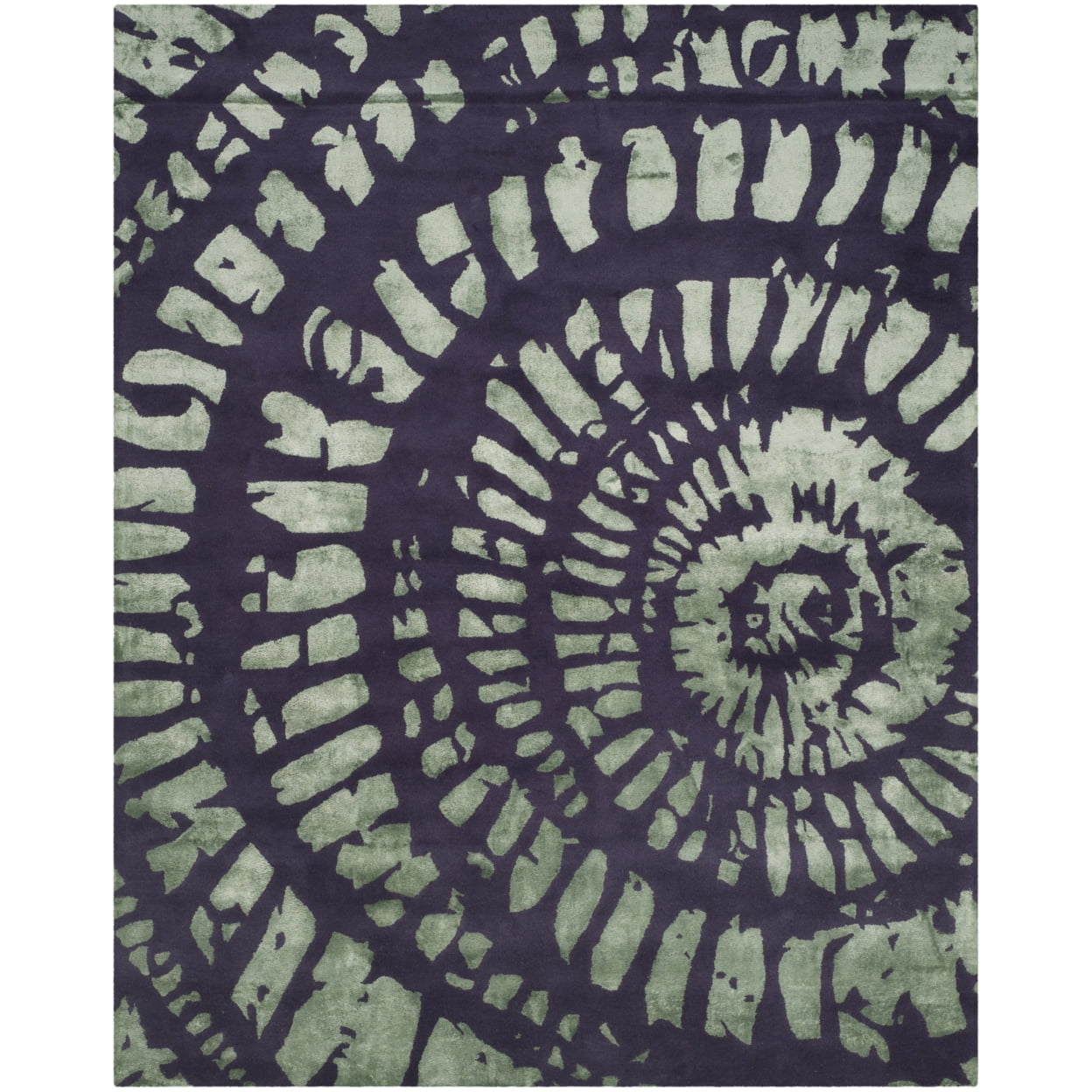 SAFAVIEH Capri Diamond Abstract Wool Area Rug, Lavender/Sage, 4' x 6 ...