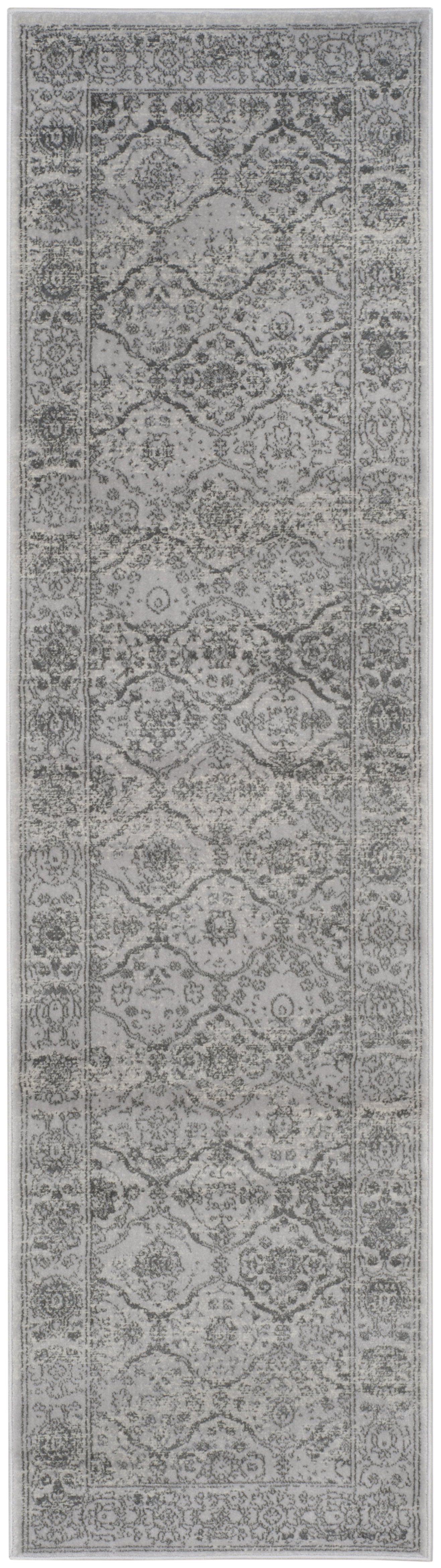 SAFAVIEH Carnegie Cherette Oriental Runner Rug, Light Grey/Grey, 2'3" x ...