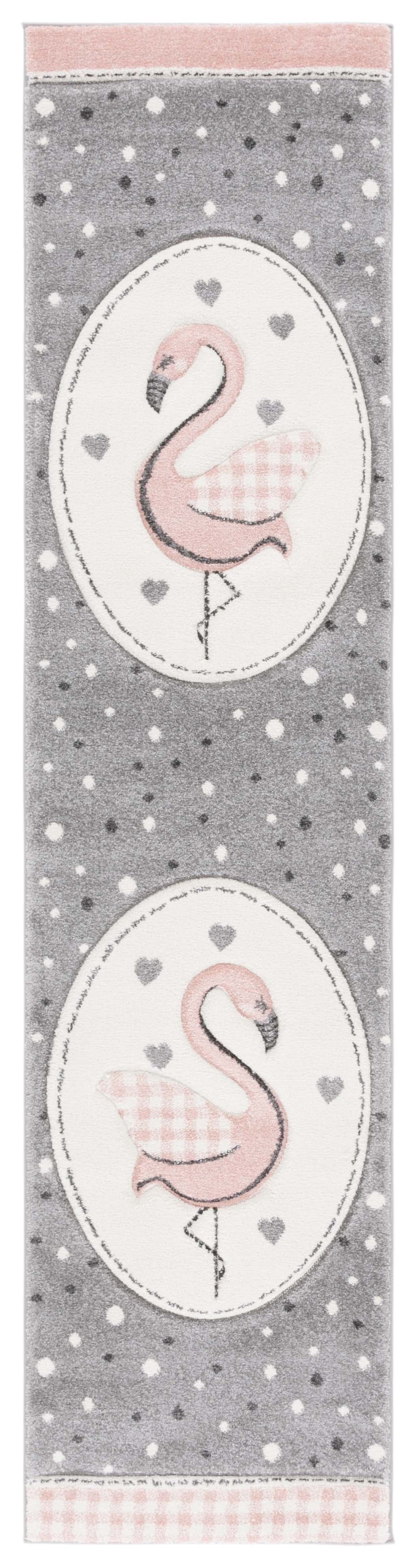 SAFAVIEH Carousel Kids Dina Flamingo Animal Print Runner Rug, Pink ...