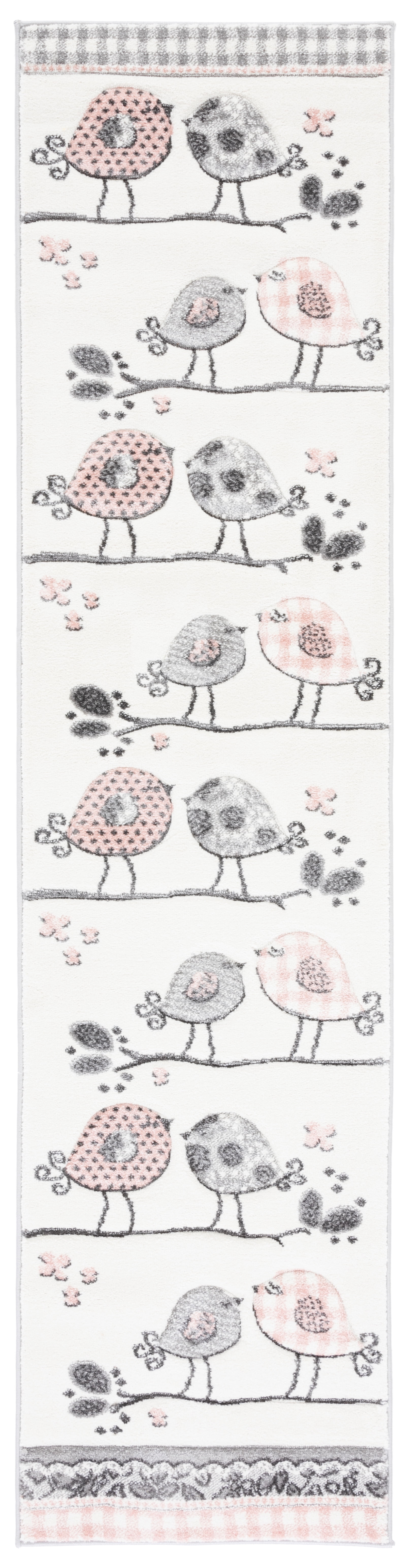 SAFAVIEH Carousel Kids Luanna Birds at Play Animal Print Runner Rug ...