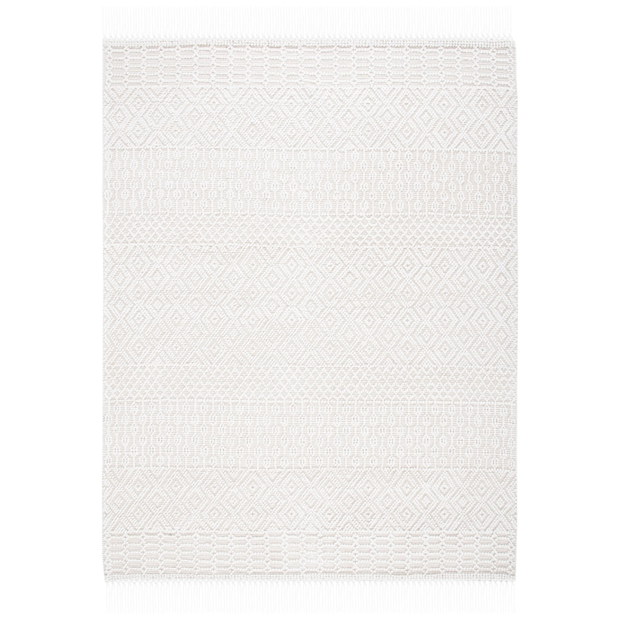 SAFAVIEH Casablanca Braelyn Diamond Area Rug, Ivory, 11' x 15 ...