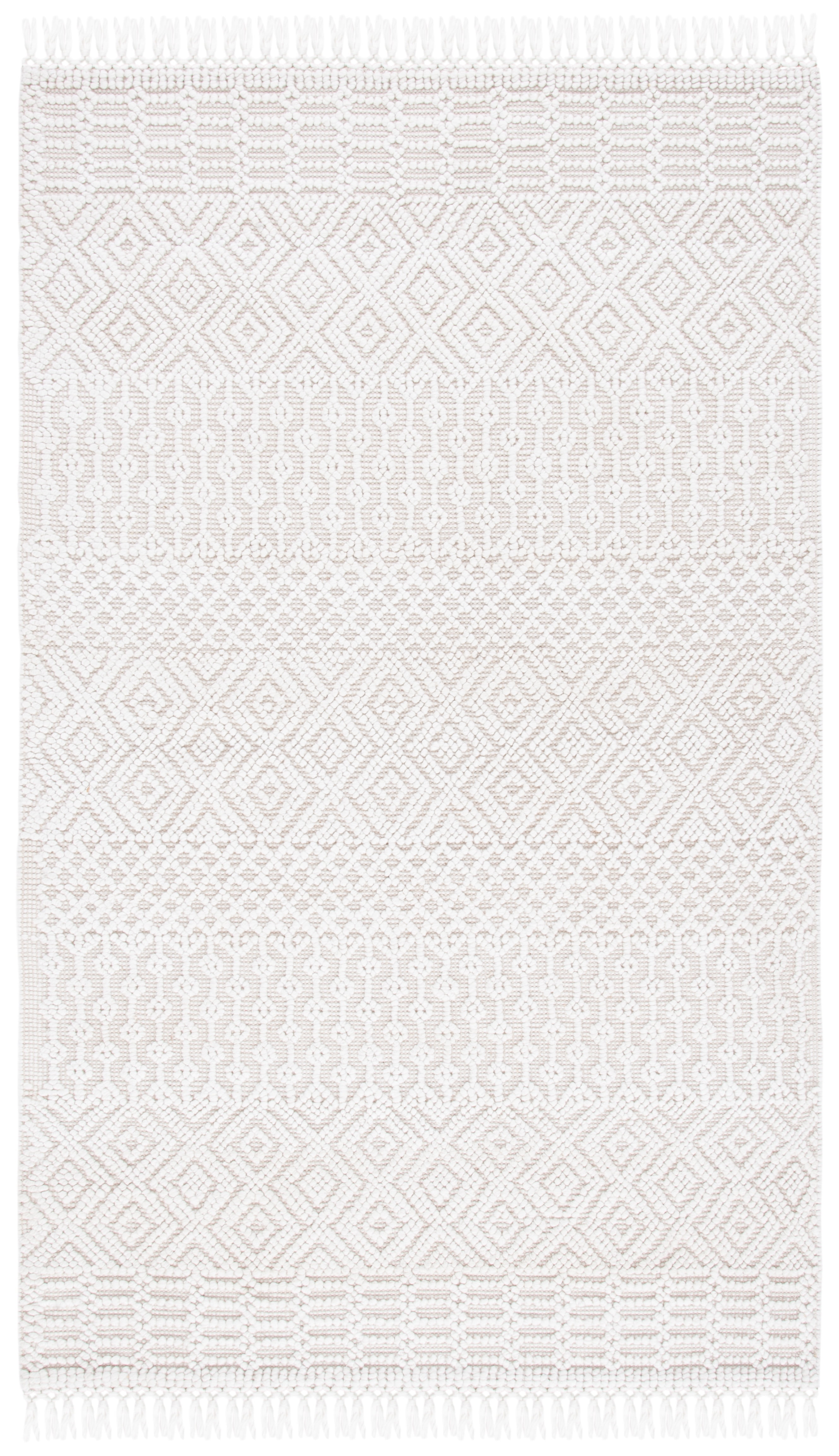 SAFAVIEH Casablanca Braelyn Diamond Area Rug, Ivory, 2'3" x 4 ...