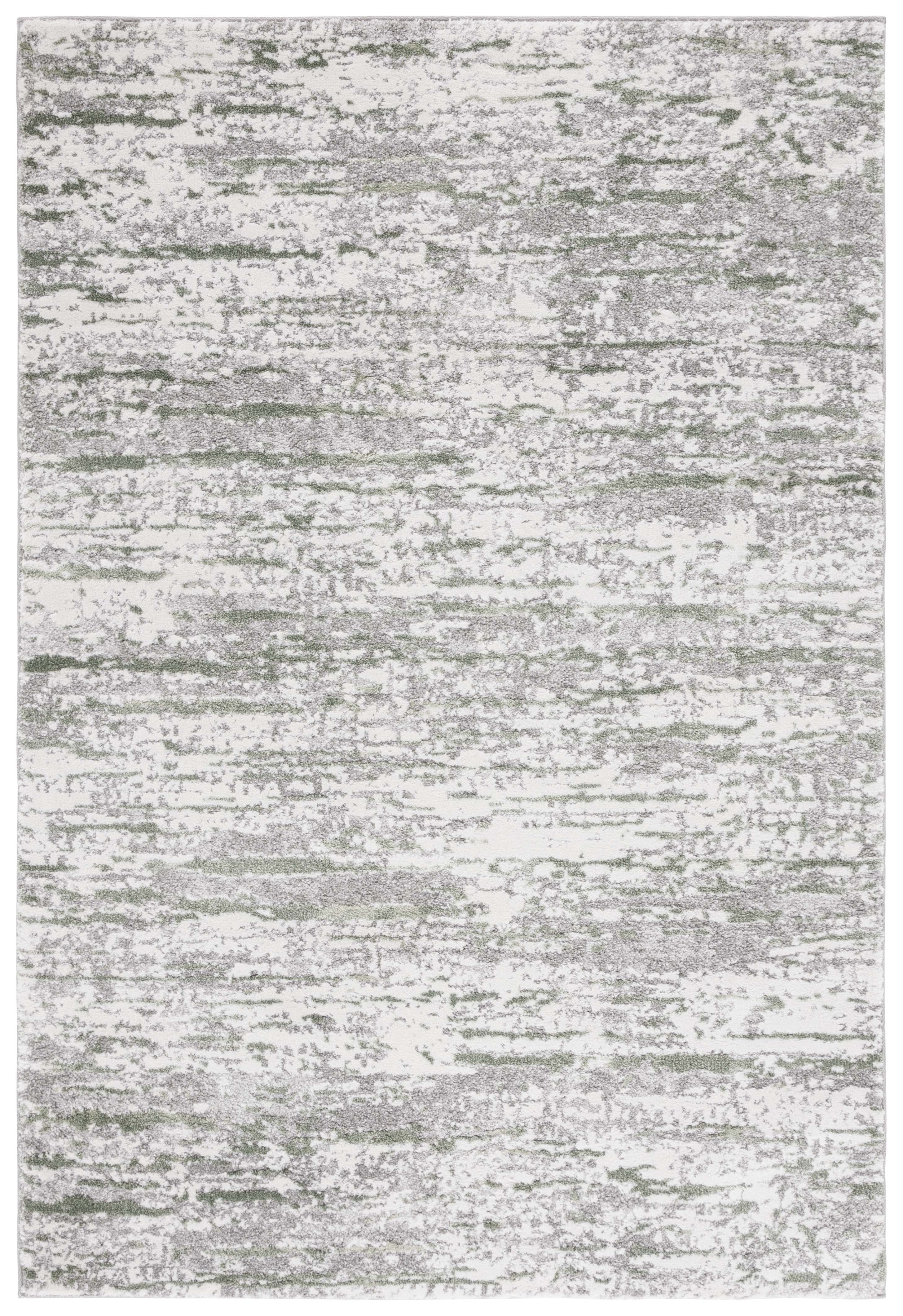 SAFAVIEH Century Arianne Distressed Area Rug, Gray/Dark Green, 5'3" x 7 ...
