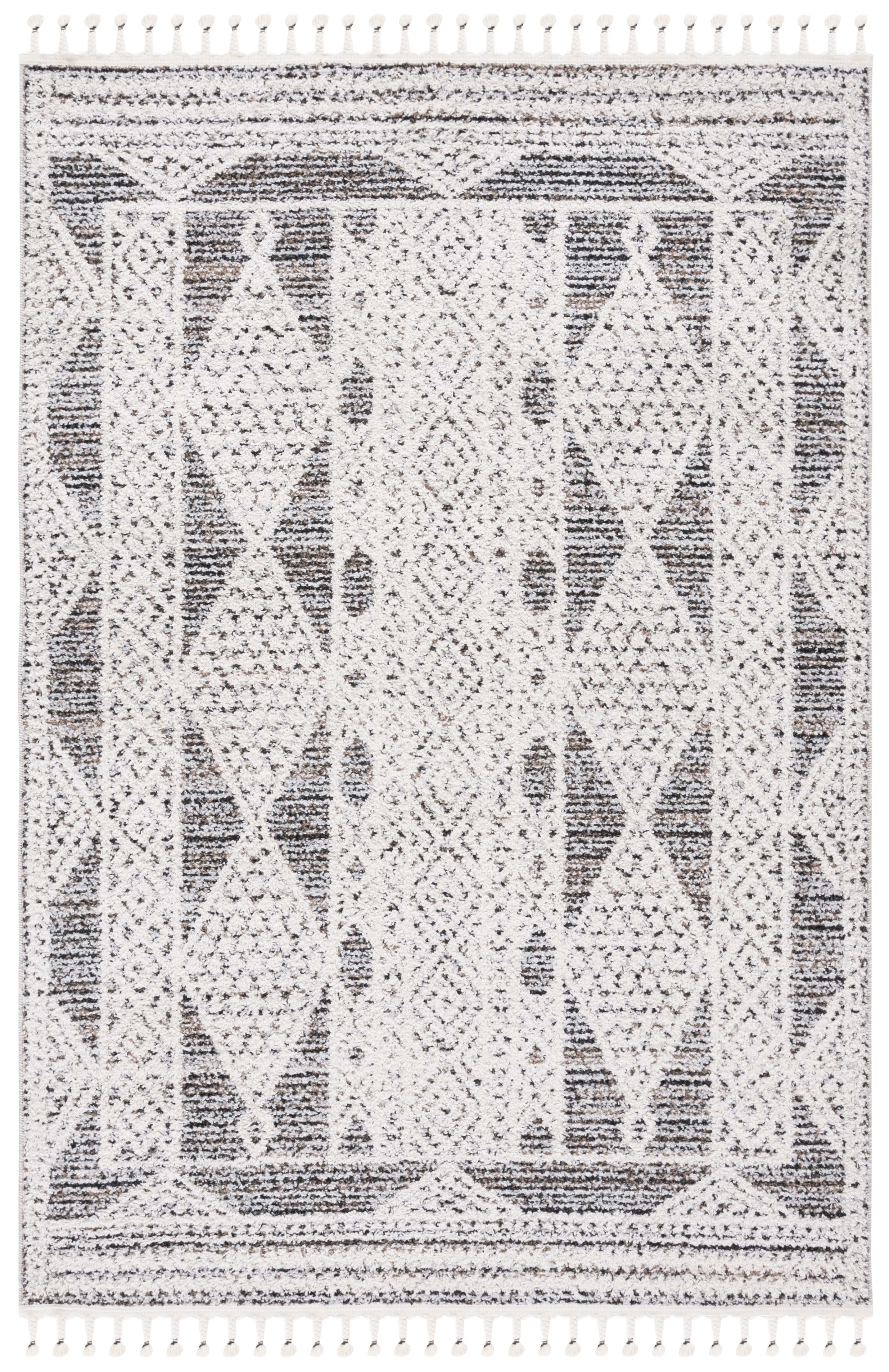 SAFAVIEH Chapel Maiara Diamond Area Rug, Black/Ivory, 9' x 12 ...