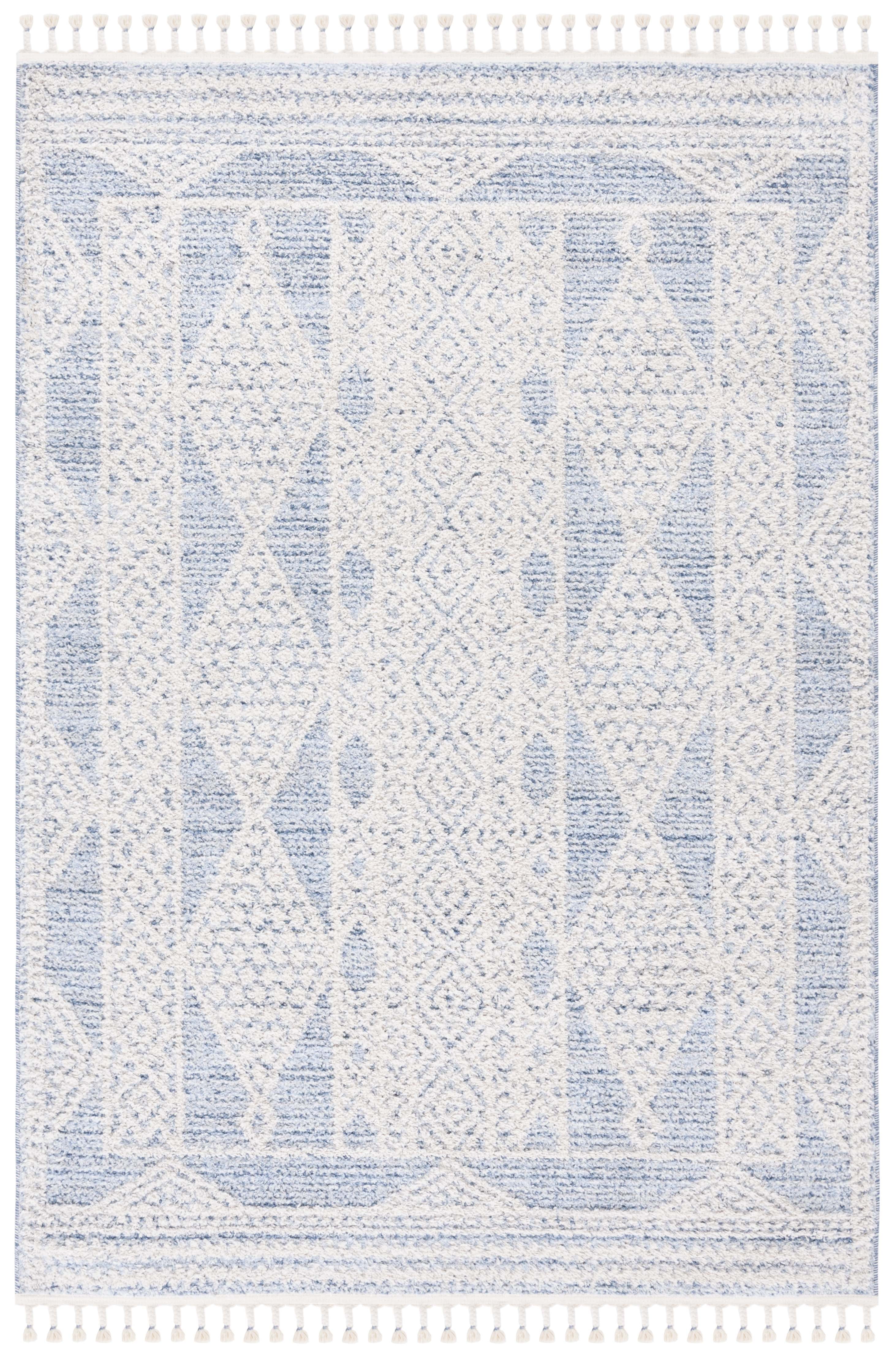 SAFAVIEH Chapel Maiara Diamond Area Rug, Blue/Ivory, 9' x 12' - Walmart.com