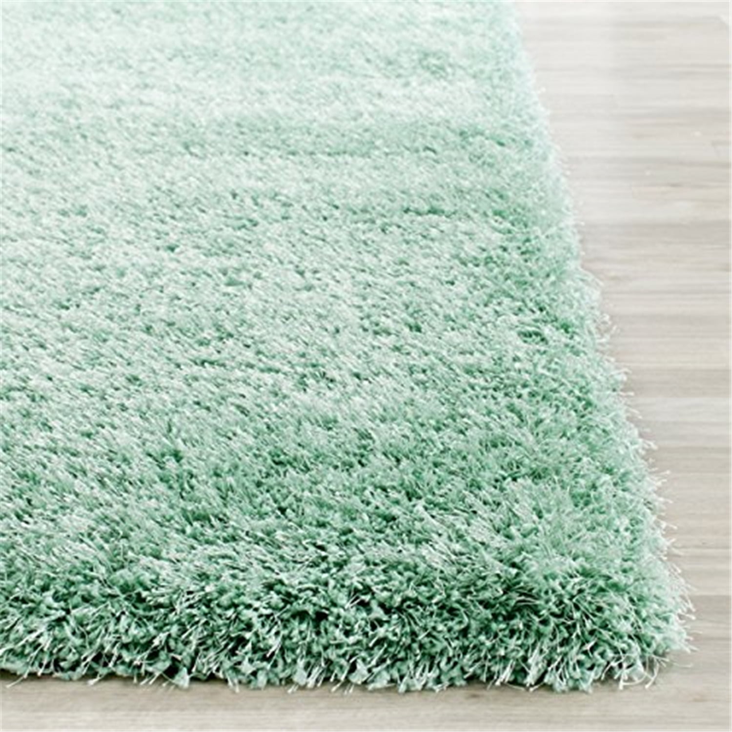 SAFAVIEH Charlotte Solid Plush Shag Area Rug, Teal, 8' x 10' - Walmart.com