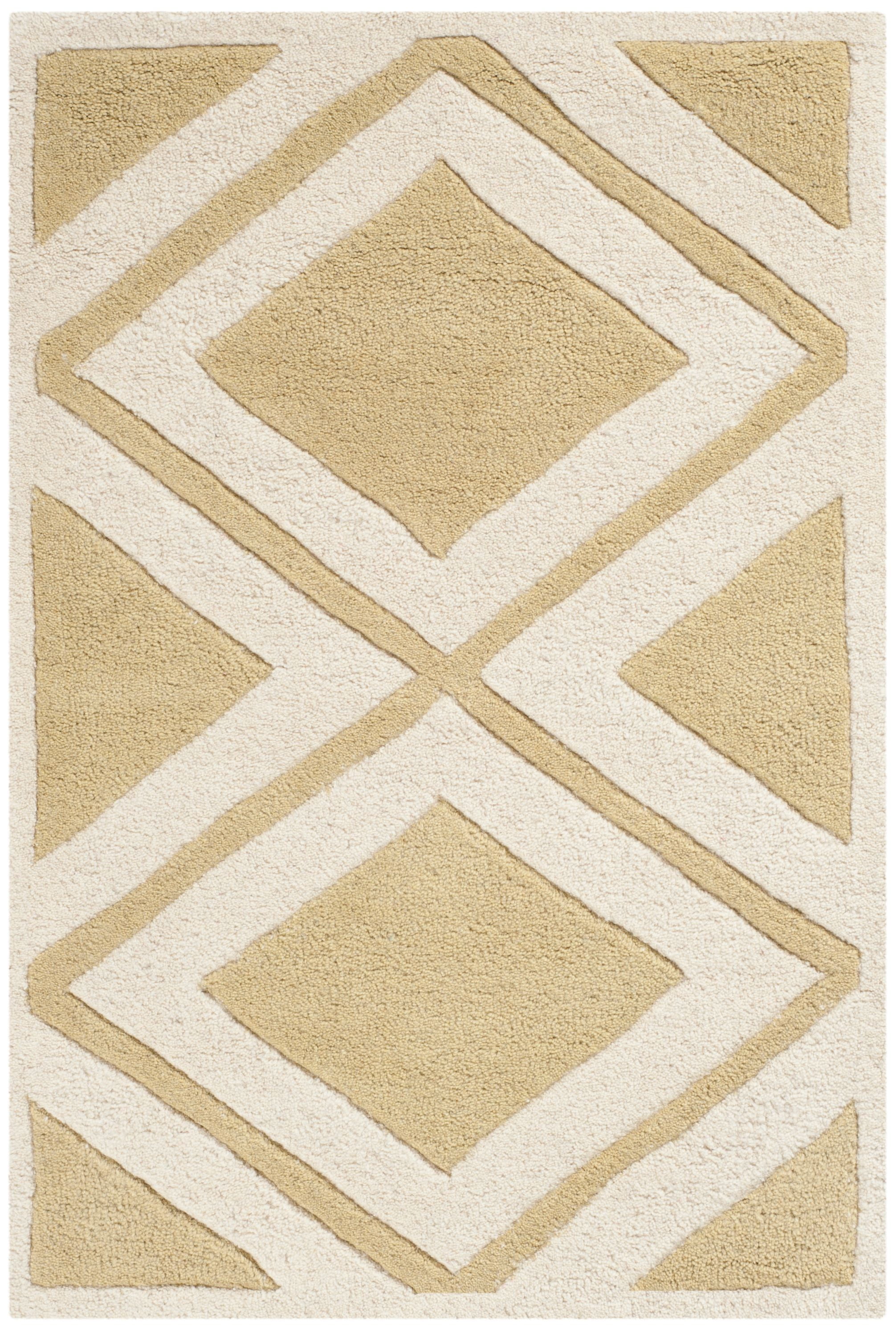 SAFAVIEH Chatham CHT759L Handmade Gold / Ivory Rug - Walmart.com