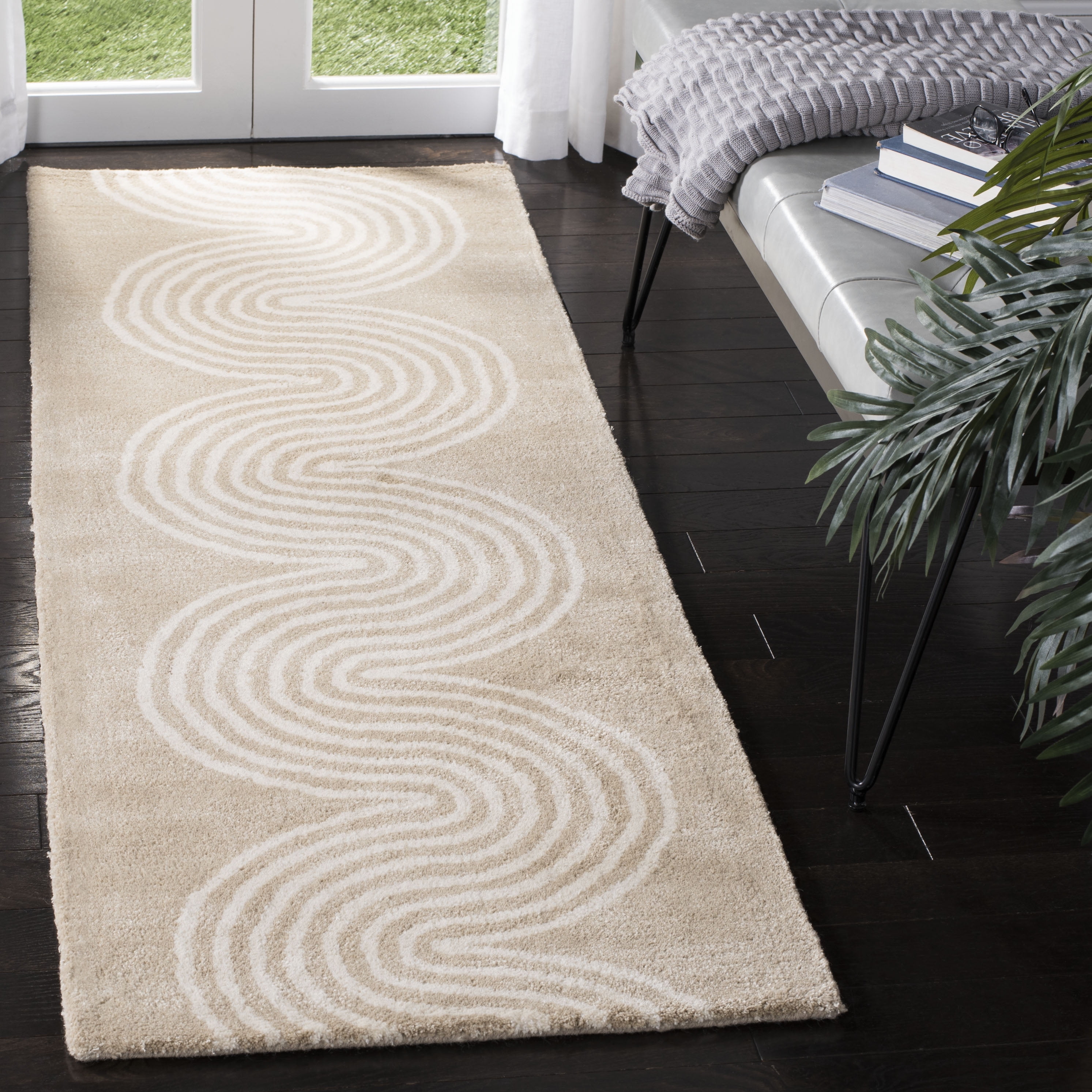 SAFAVIEH Chatham CHT761H Handmade Beige / Ivory Rug - Walmart.com
