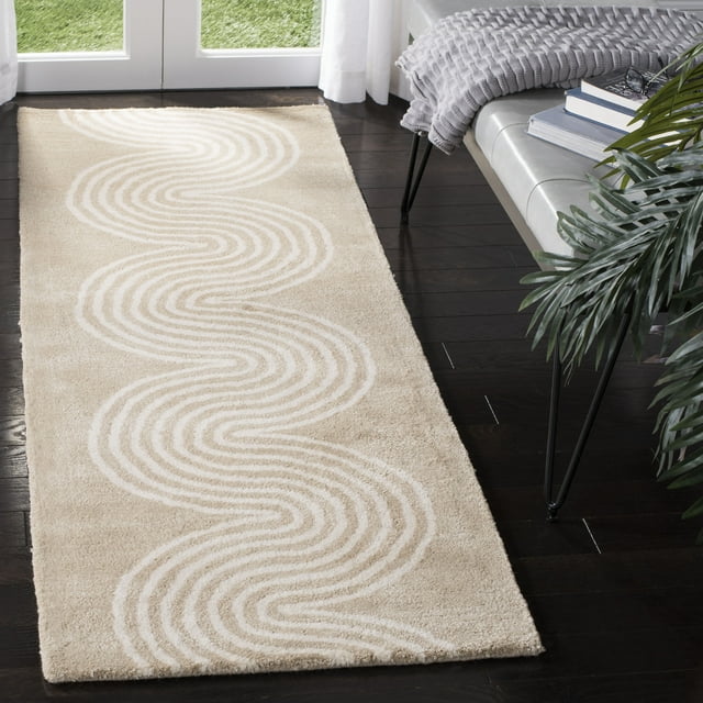 SAFAVIEH Chatham CHT761H Handmade Beige / Ivory Rug - Walmart.com