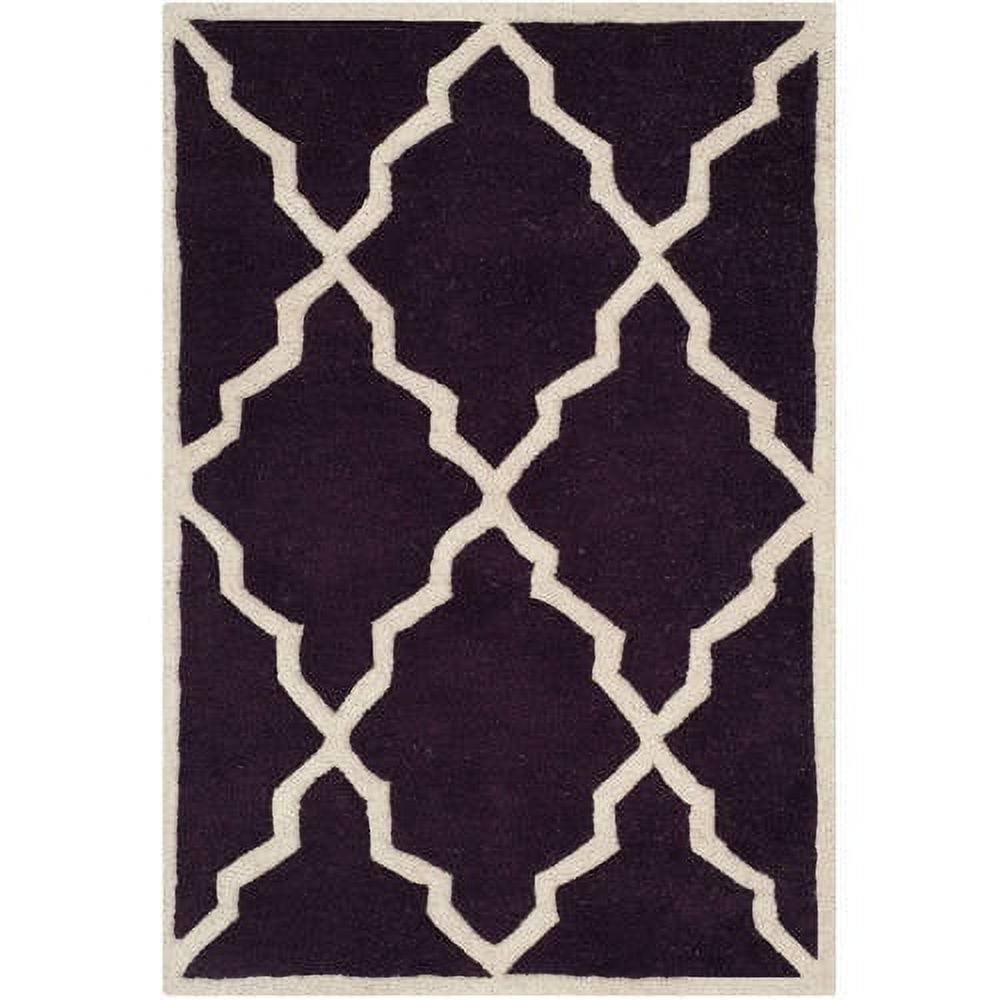 SAFAVIEH Chatham CHT940P Handmade Dark Purple Rug - Walmart.com