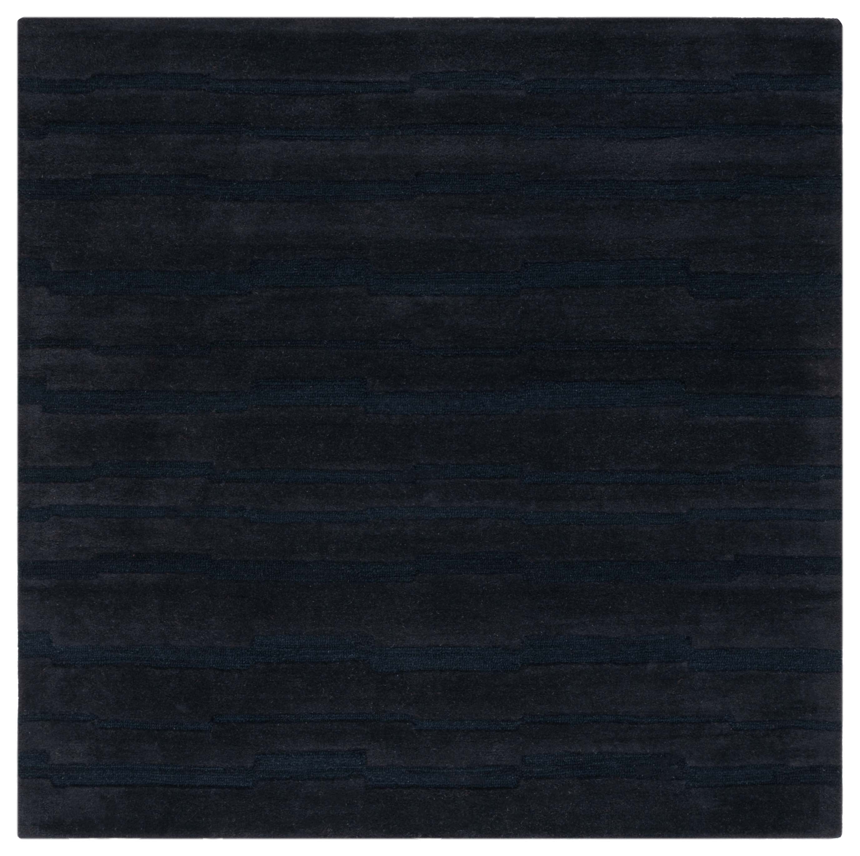 SAFAVIEH Chatham Emory Solid Area Rug, Black, 6' x 6' Square - Walmart.com